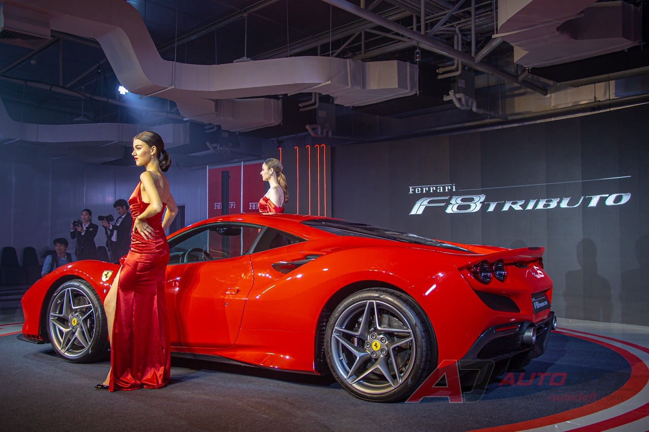 เปิดตัวรถใหม่ Ferrari F8 Tributo ครั้งแรกในไทย ค่าตัว 25 200 000 บาท